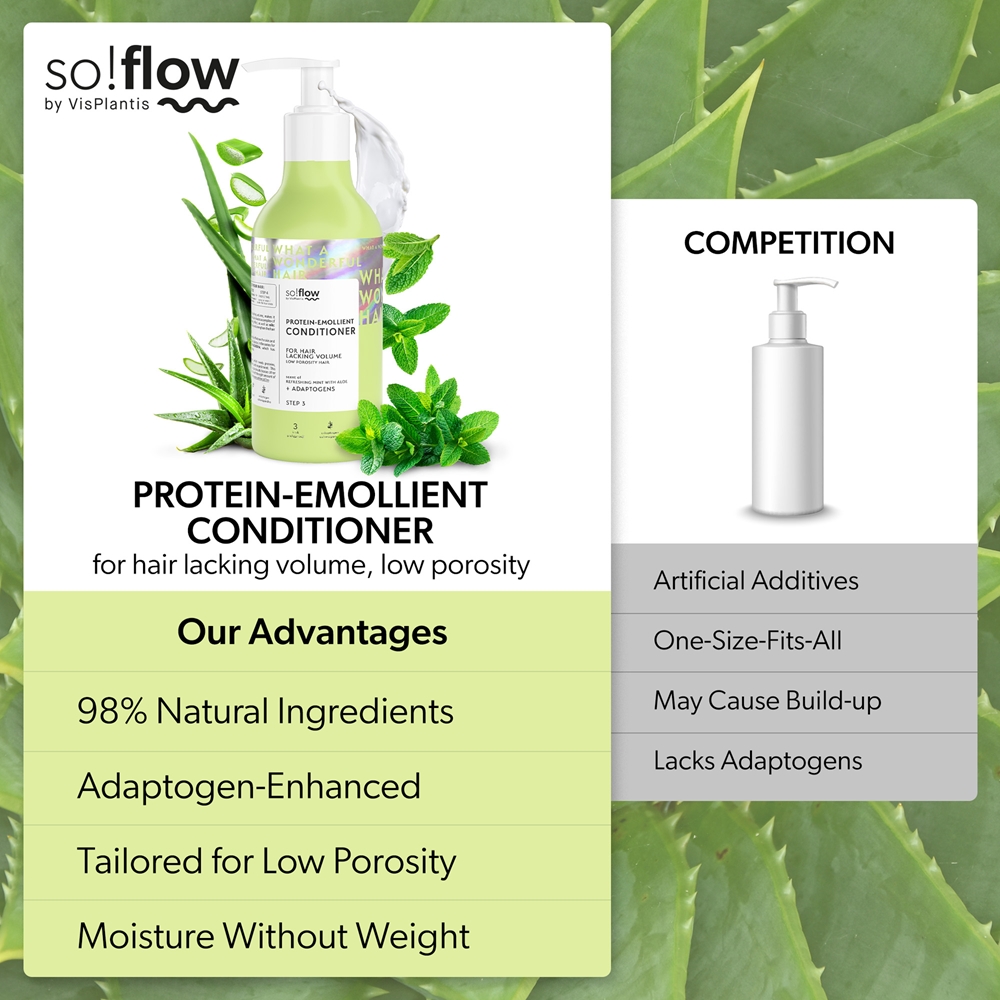 so!flow Low Porosity Hair Protein-Emollient Conditioner Palsam peadligi ...