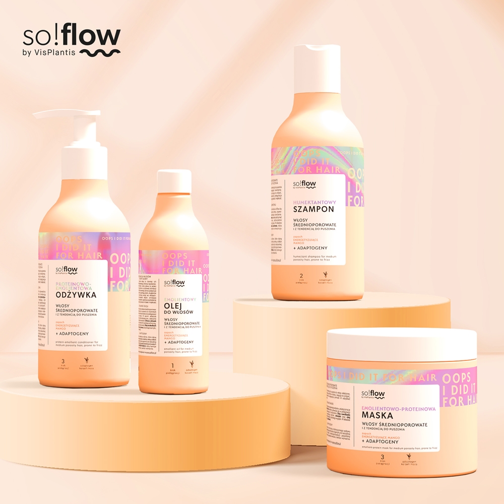 so!flow Medium Porosity Hair Protein-Emollient Mask hair mask to treat ...