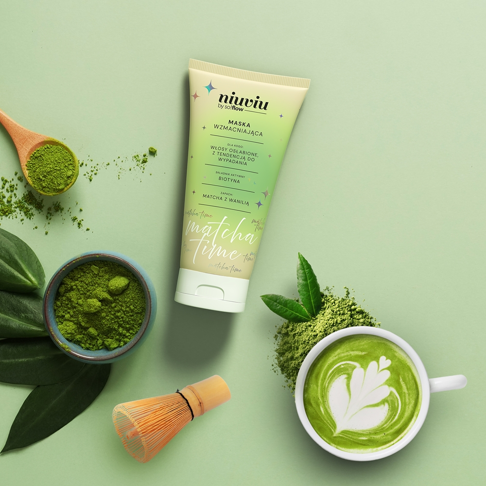 so!flow Matcha Time Strengthening Hair Mask intensive nourishing mask ...