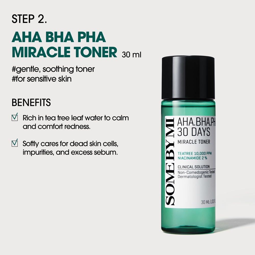 Some By Mi AHA∙BHA∙PHA 30 Days Miracle Starter Kit set for problem skin ...