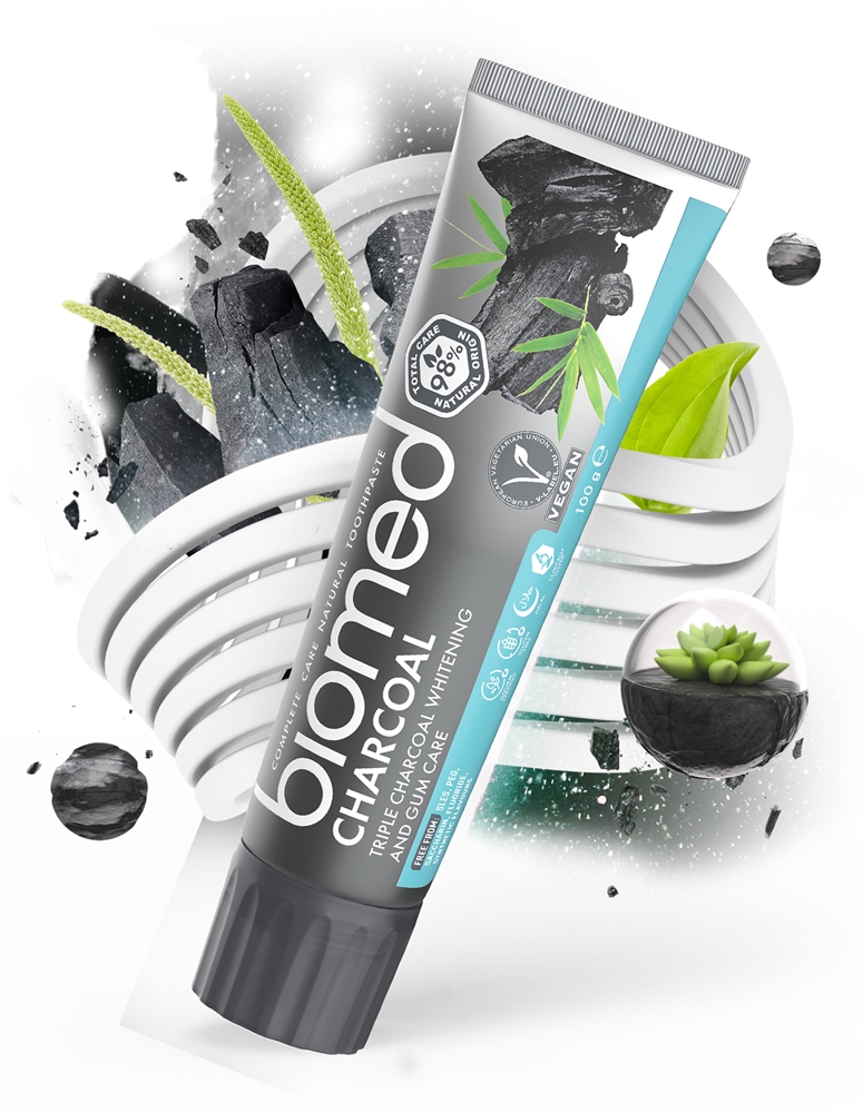 Splat Biomed Charcoal bleichende Zahnpasta mit Aktivkohle