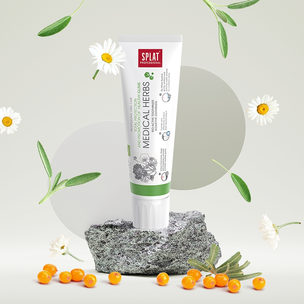 Splat Professional Medical Herbs bioactive toothpaste for protection of ...