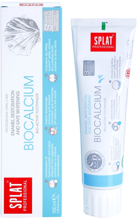 Splat Professional Biocalcium Bio-Active Toothpaste for enamel ...