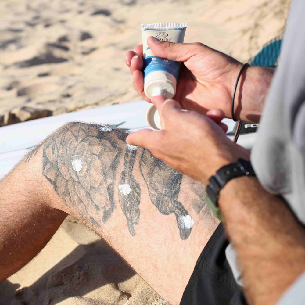 Suntribe Mineral Sunscreen Creme corporal e facial mineral protetor SPF ...