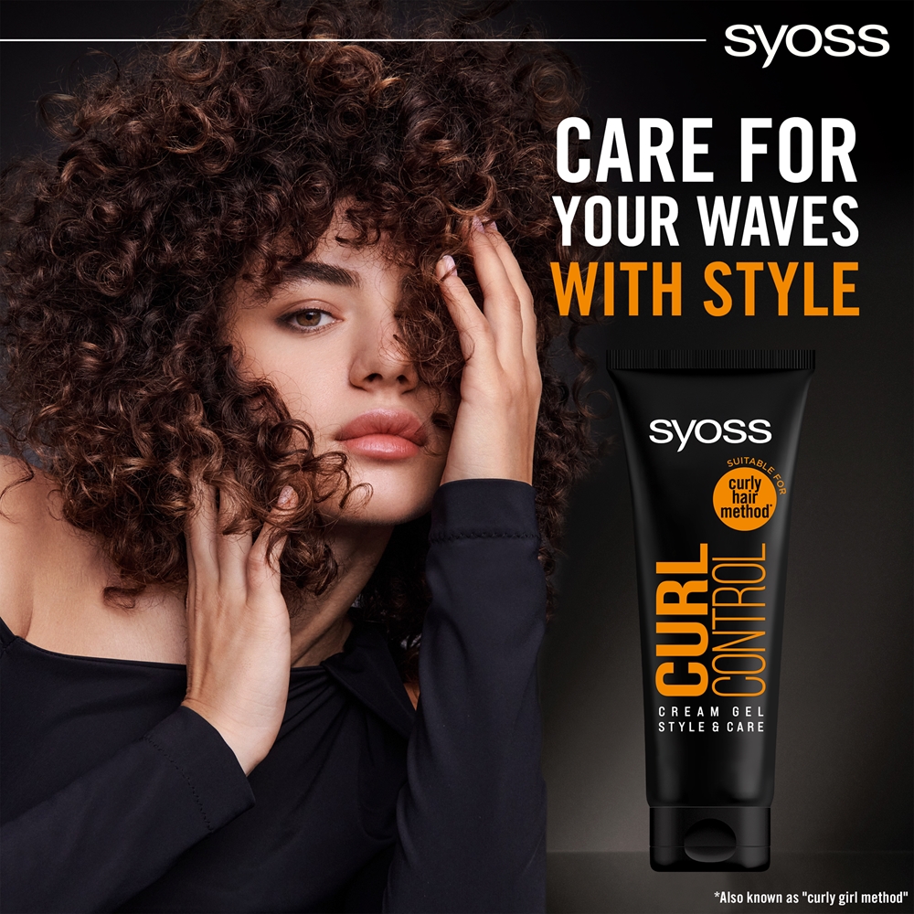 Syoss Curl Control Stylingcreme für definierte Wellen mit Gel-Textur ...
