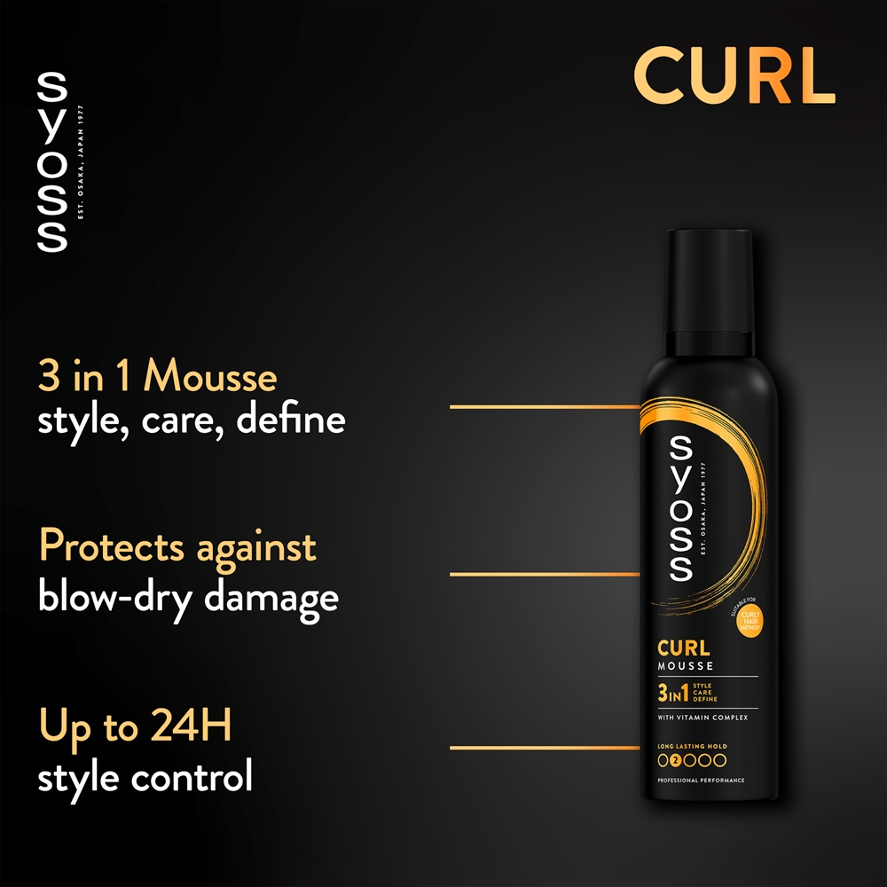Syoss Curl Mousse Styling Mousse for natural hold | notino.ie