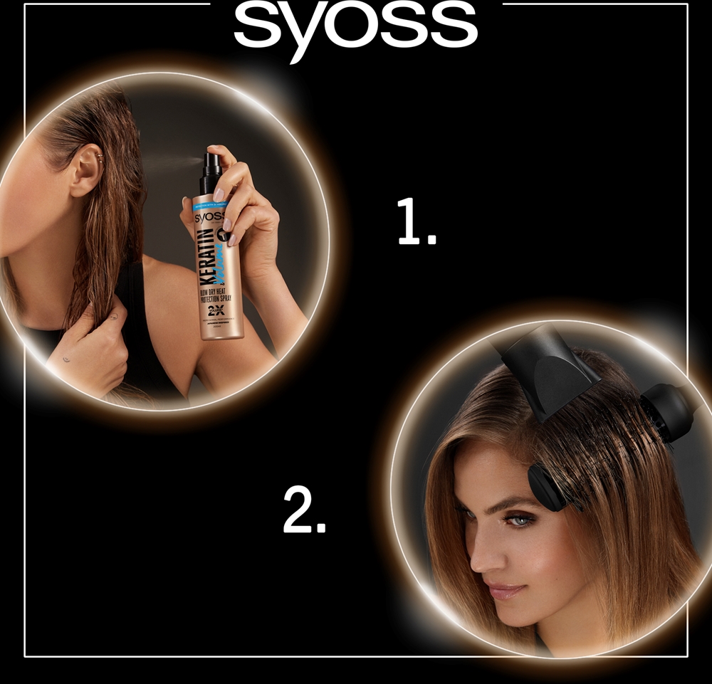 Syoss Keratin heat protection hair spray for maximum volume | notino.co.uk