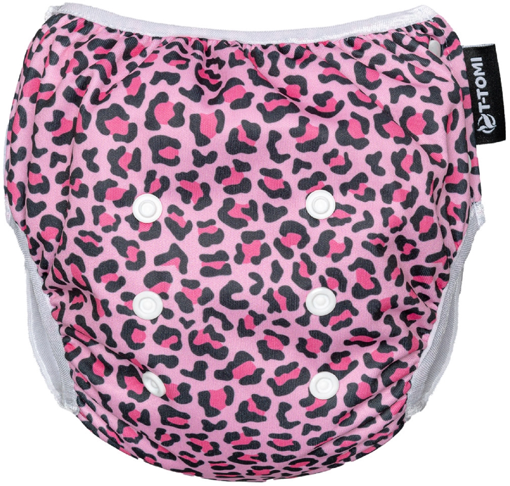 T-TOMI Diaper Swimwear Pink Gepard washable swim nappies | notino.co.uk