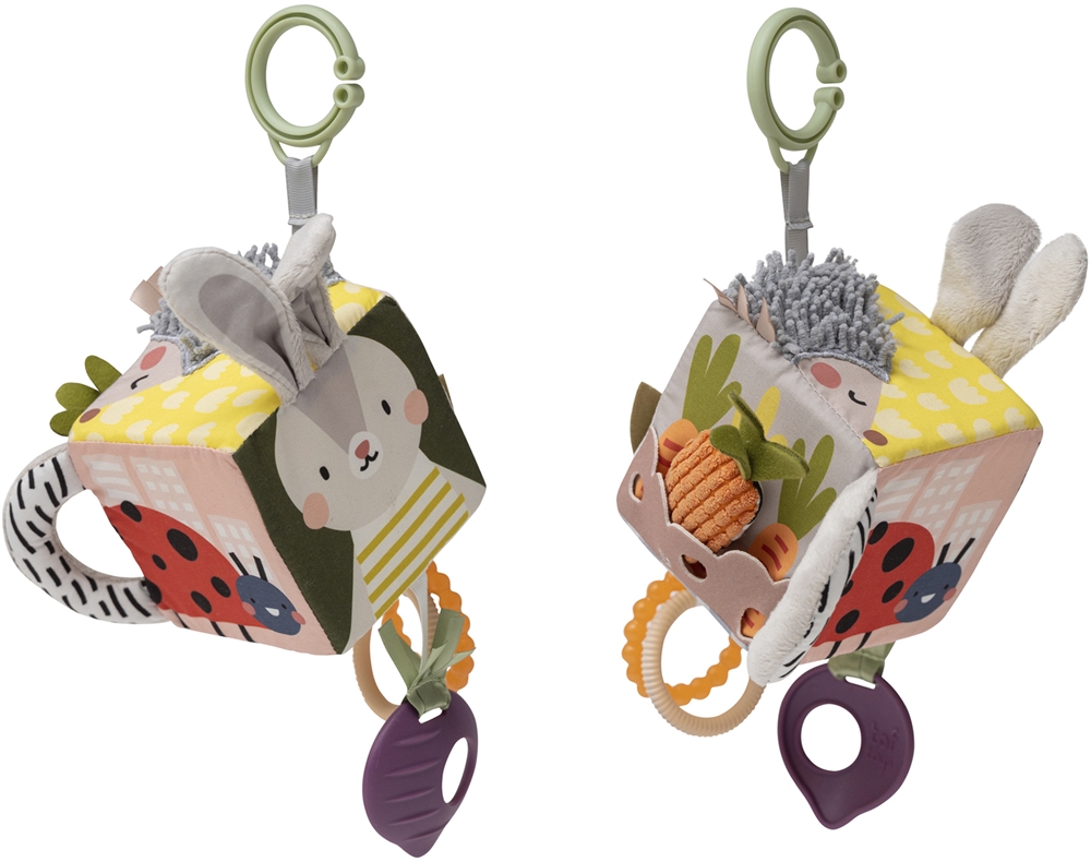 Taf Toys Activity Cube Urban Garden contrast hanging toy with teether ...