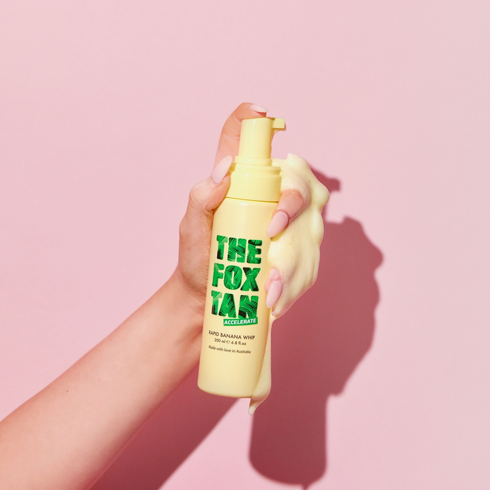 The Fox Tan Rapid Banana Whip face & body tan accelerator without SPF ...