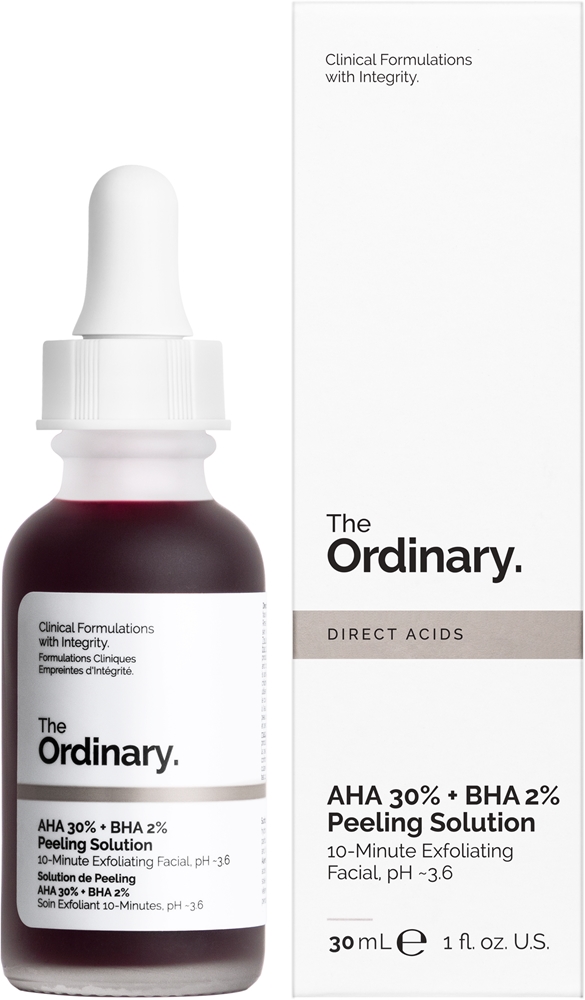 The Ordinary AHA 30% + BHA 2% Peeling Solution Lösung mit Peelingeffekt ...