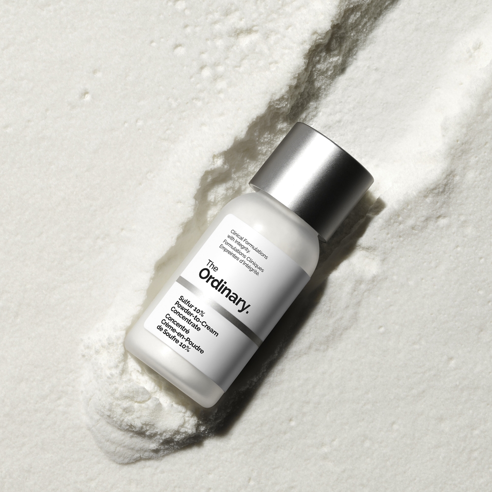 The Ordinary Sulfur 10% Powder-to-Cream Concentrate topical acne ...