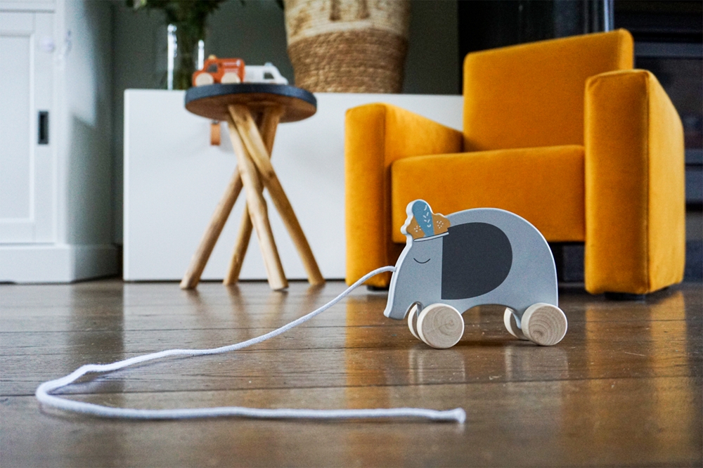 Tryco Wooden Elephant Pull-Along Toy hračka ze dřeva | notino.cz