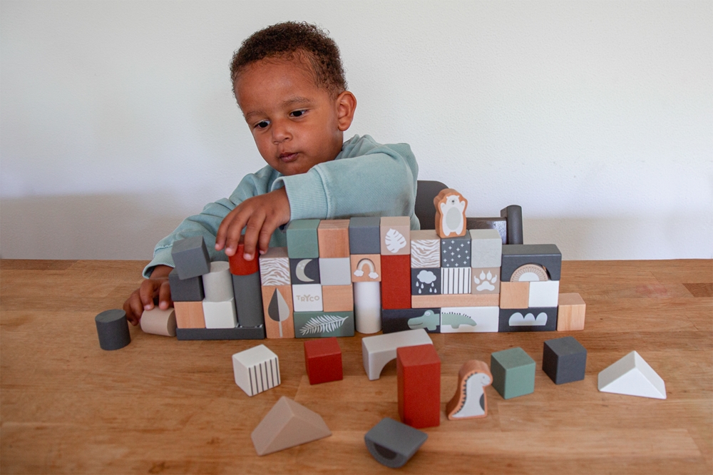 Tryco Wooden Block Set 50 pcs toy wooden | notino.co.uk
