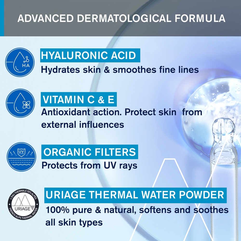 Uriage Eau Thermale Water Cream Tinted Compact SPF 30 selyempúder ...