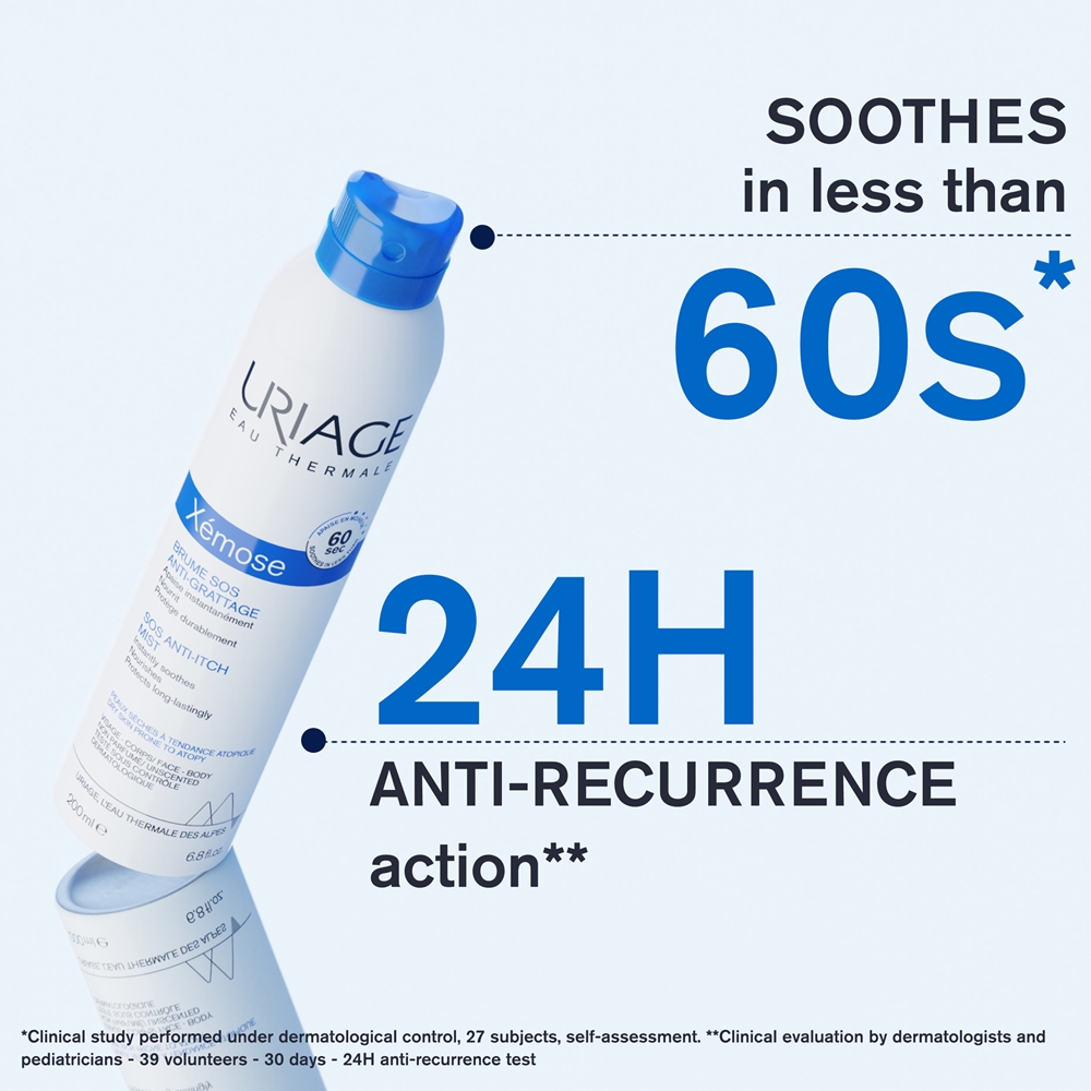 Uriage Xémose SOS Anti-Itch Mist SOS express calming spray for itchy ...