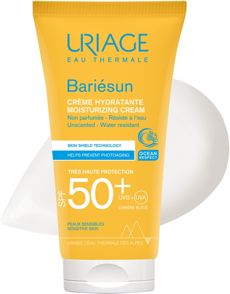 Uriage Bariésun Fragrance-Free Cream SPF 50+ creme protetor para rosto sem perfume SPF 50 ...
