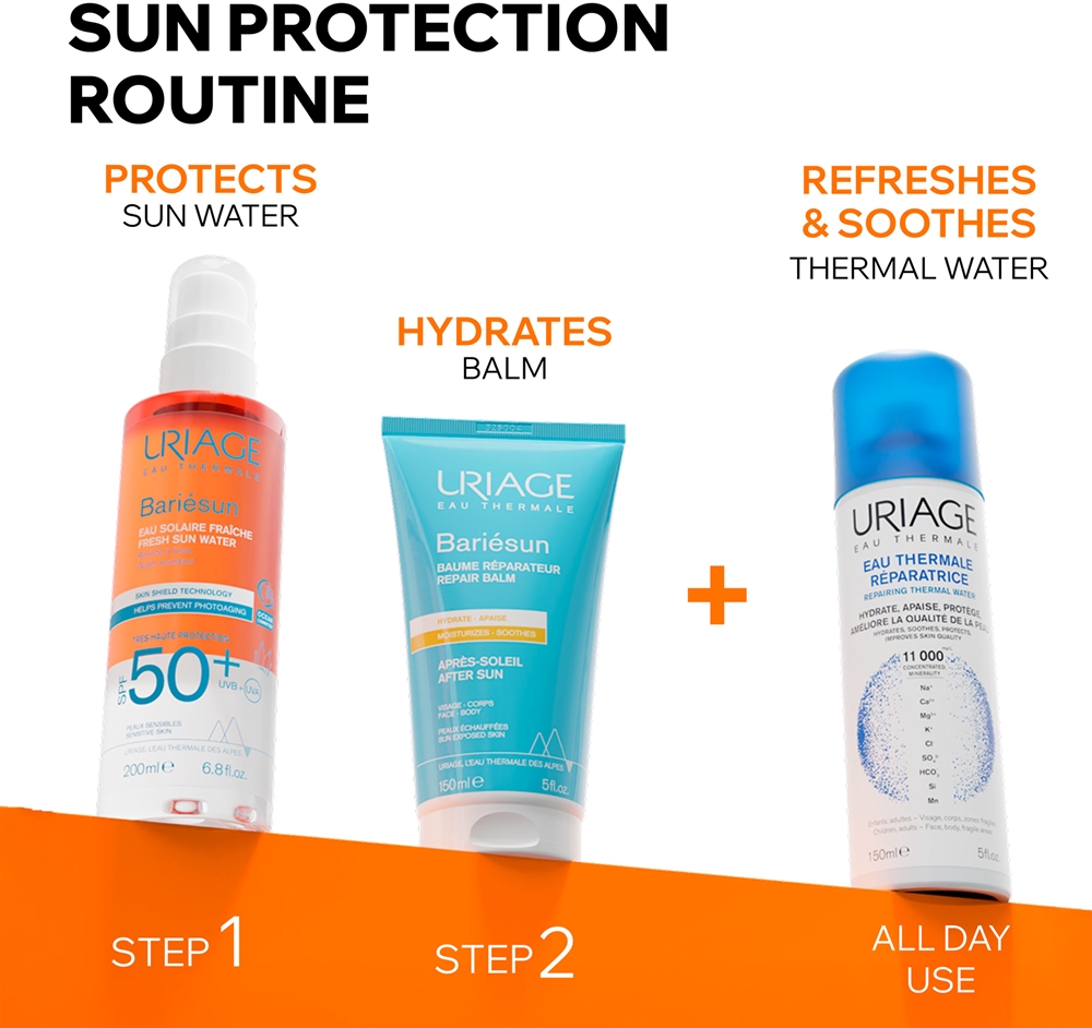 Uriage Bariésun Fresh Sun Water SPF50+ ochranný sprej na opalování SPF 50+ | notino.cz