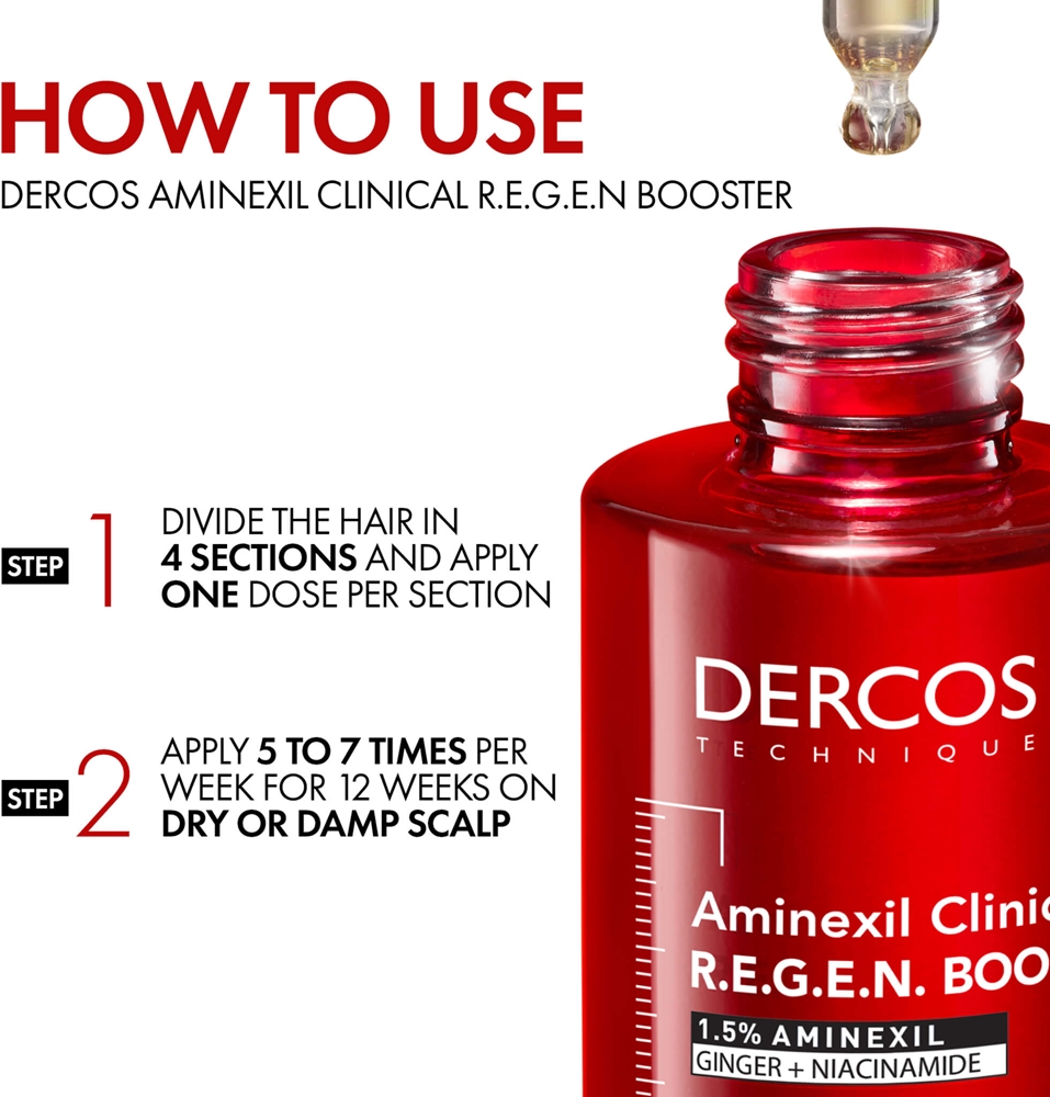 Vichy Dercos Aminexil Clinical R.E.G.E.N. Booster strengthening and ...