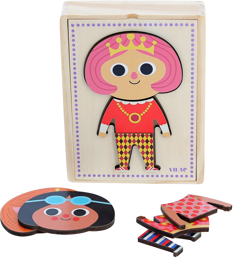 Vilac Puzzle Jade Activity Steckspielzeug aus Holz | notino.at