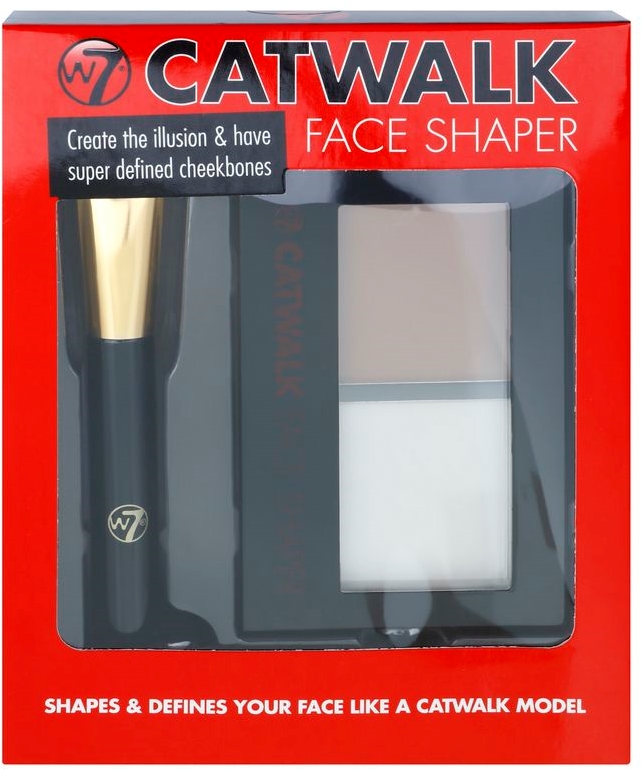 W7 Cosmetics Catwalk палетка для контурування з дзеркальцем та ...