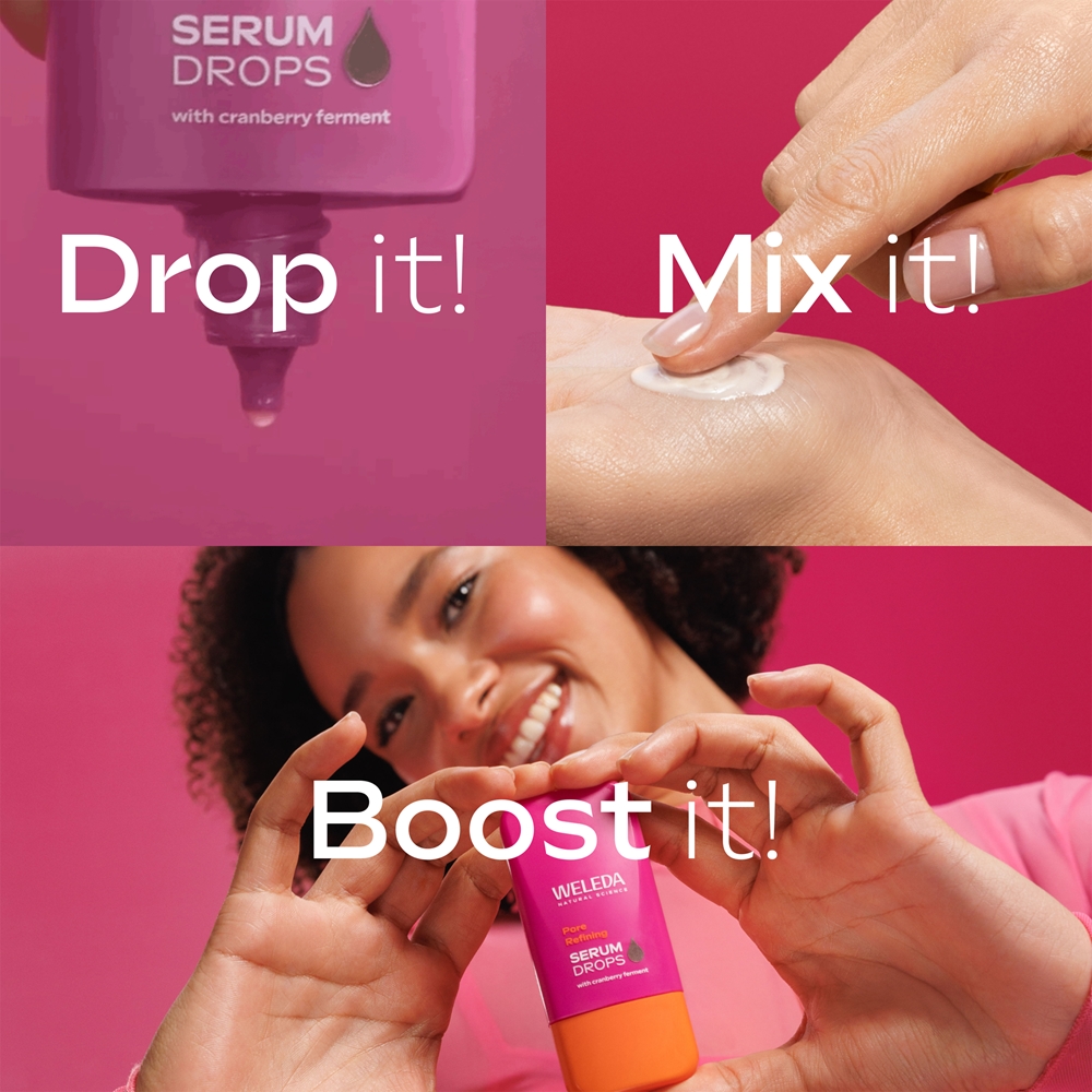 Weleda Serum Drops Pore Refining rozjasňujúce sérum na minimalizáciu ...