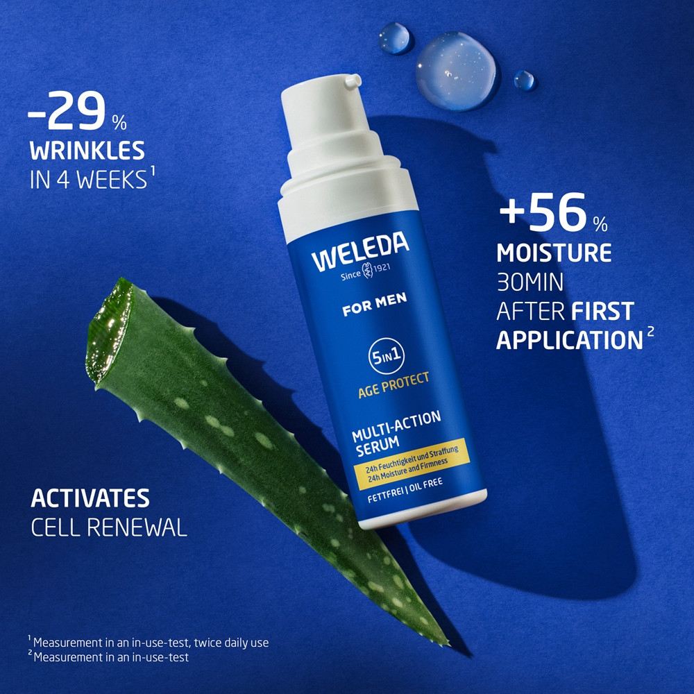 Weleda For Men 5v1 multipurpose facial serum for wrinkles | notino.ie
