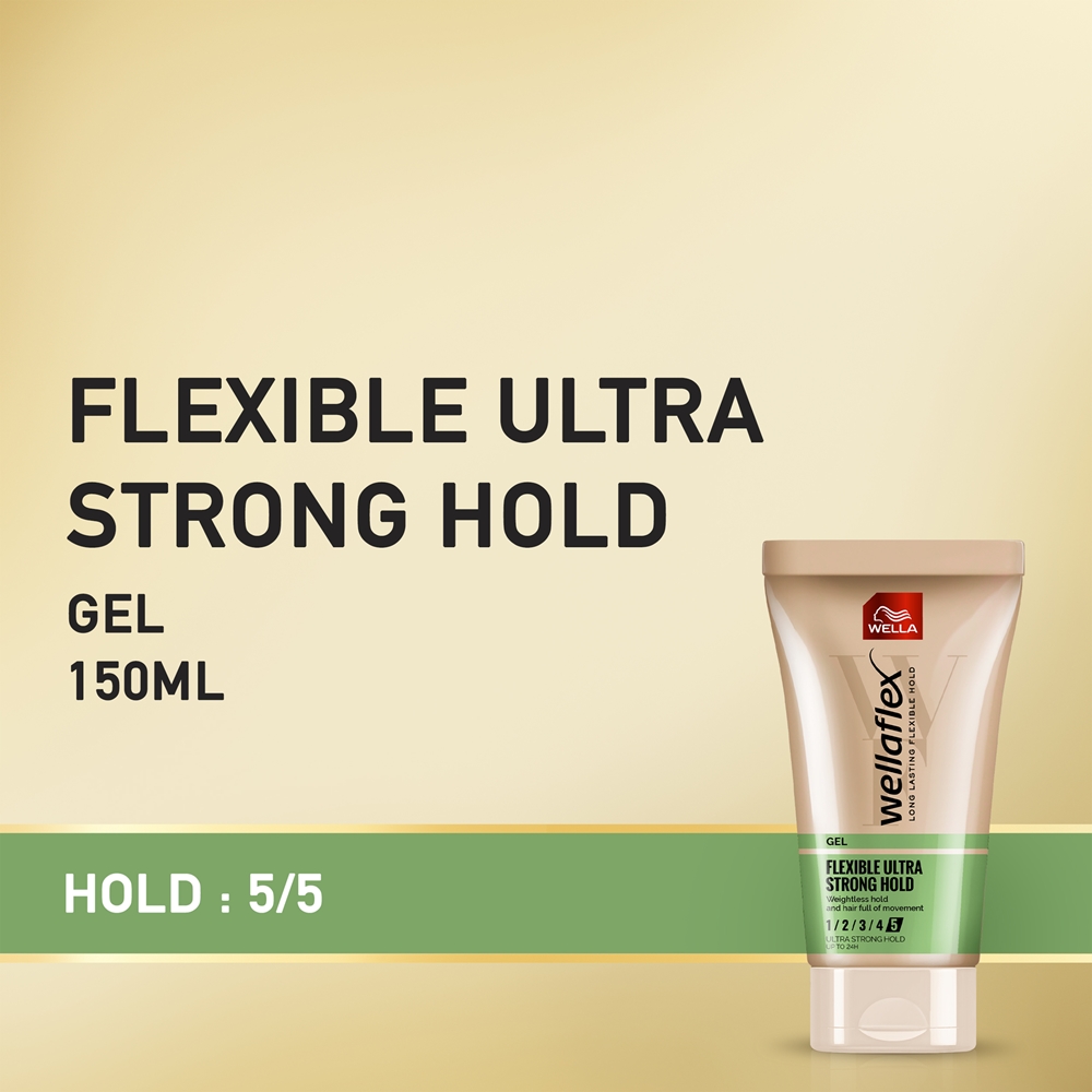 Wella Wellaflex Flexible Ultra Strong gel de cabelo com fixação extra ...