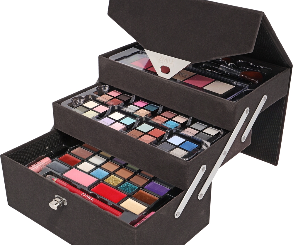 ZMILE COSMETICS Beauty Case Velvety coffret cosmétique Dark Grey ...