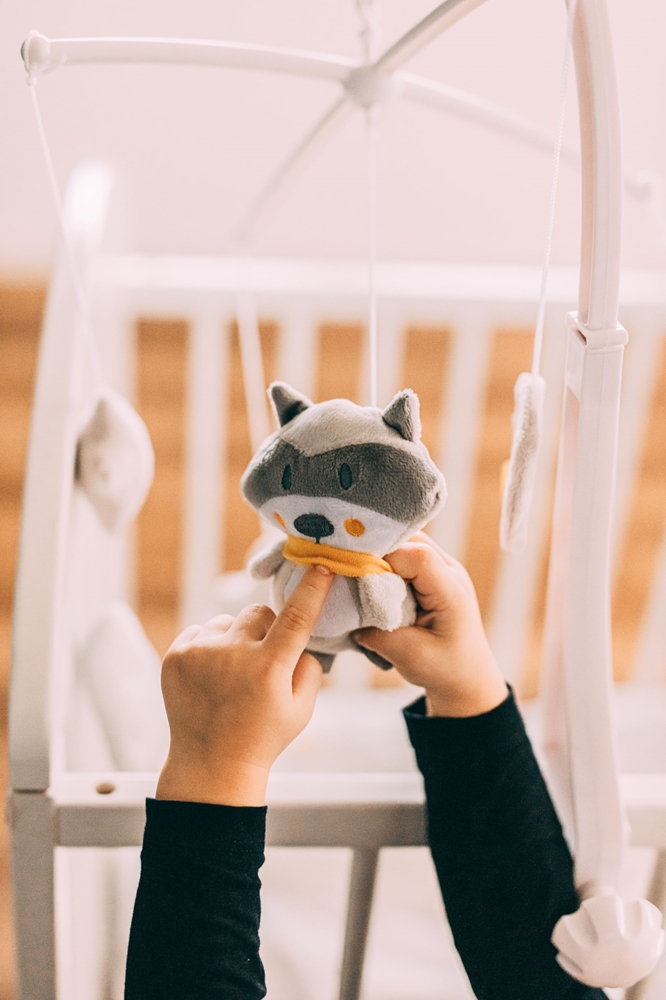 Zopa Music Mobile Raccoon cot carousel with melody | notino.ie