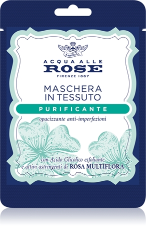 Acqua Alle Rose Purificante máscara em folha para pele problemática ...