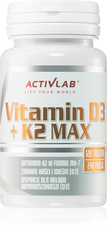 Activlab Vitamin D3 + K2 Max wsparcie kości i zębów