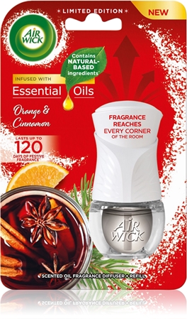 Air Wick Electric Magic Winter Orange & Cinnamon Elektrisk diffusionsapparat | Dufte til hjemmet ...