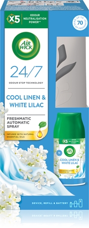 Air Wick Freshmatic Cool Linen & White Lilac automatický osviežovač ...