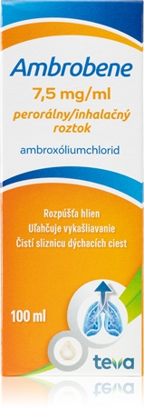 Ambrobene Ambrobene 7,5 mg/ml perorálny roztok na uľahčenie ...