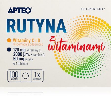 Apteo Rutyna z witaminami C i D tabletki na wsparcie układu odpornościowego