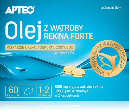 Apteo Olej z wątroby rekina Forte | notino.pl
