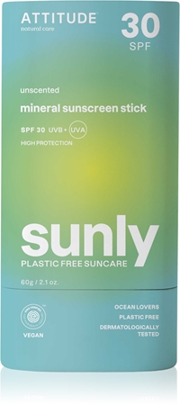 Attitude Sunly Sunscreen Stick mineral sun cream in a stick | notino.co.uk