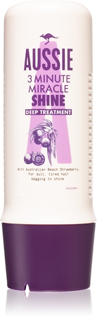 Aussie 3 Minute Miracle Shine máscara de 3 minutos para cabelo ...