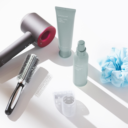 AYUNCHE Airy Veil Curl Cream nährende Crem für welliges und lockiges ...