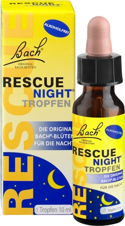 Bach® Flower Remedies RESCUE® Night Drops 10ml Tropfen bei Schlaf- und ...
