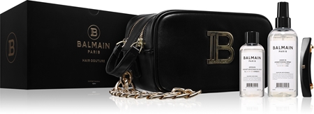 Balmain Hair Couture Toiletry Bag Black Gold Geschenkset für Damen ...
