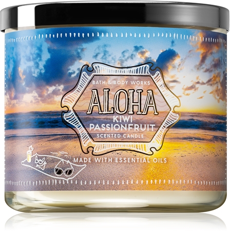 Bath & Body Works Aloha Kiwi Passionfruit scented candle With Essential ...