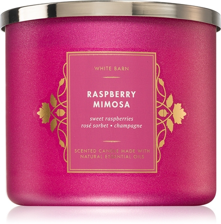 Bath & Body Works Raspberry Mimosa bougie parfumée | notino.fr