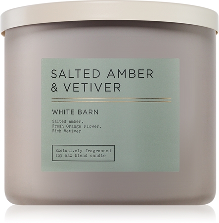 Bath & Body Works Salted Amber & Vetiver scented candle | notino.co.uk
