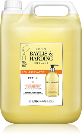 Baylis & Harding Sweet Mandarin & Grapefruit liquid hand soap refill ...