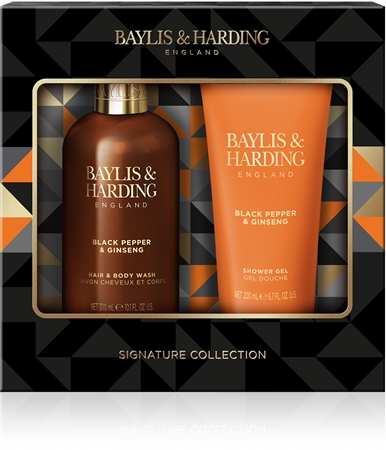 Baylis & Harding Black Pepper & Ginseng Gift Set (for the shower) for ...