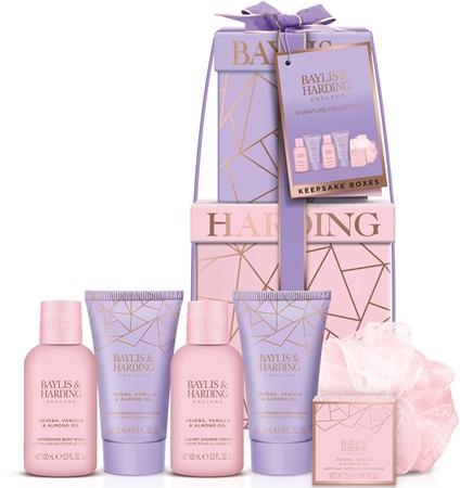 Baylis & Harding Jojoba, Vanilla & Almond Oil gift set (for the body) with almond oil | notino.co.uk