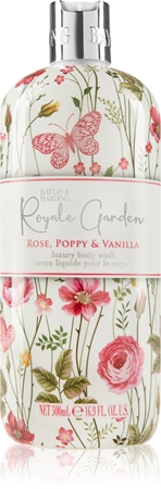 Baylis & Harding Royale Garden Rose, Poppy & Vanilla dušo želė | notino.lt