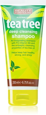 Beauty Formulas Tea Tree deep cleanse clarifying shampoo | notino.co.uk